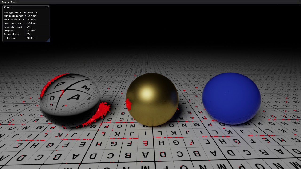Adaptive rendering in my software pathtracer - YouTube