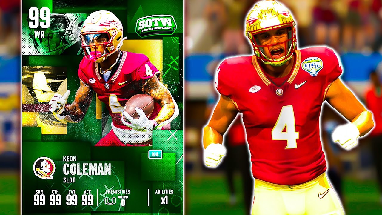 Using *NEW* Keon Coleman And Shamar Easter! - YouTube