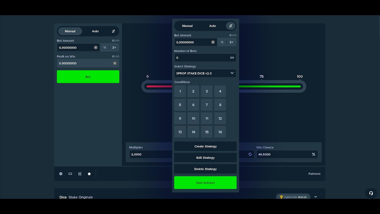 The BEST And MOST PROFITABLE STAKE DICE STRATEGY to run up 24/7 ...