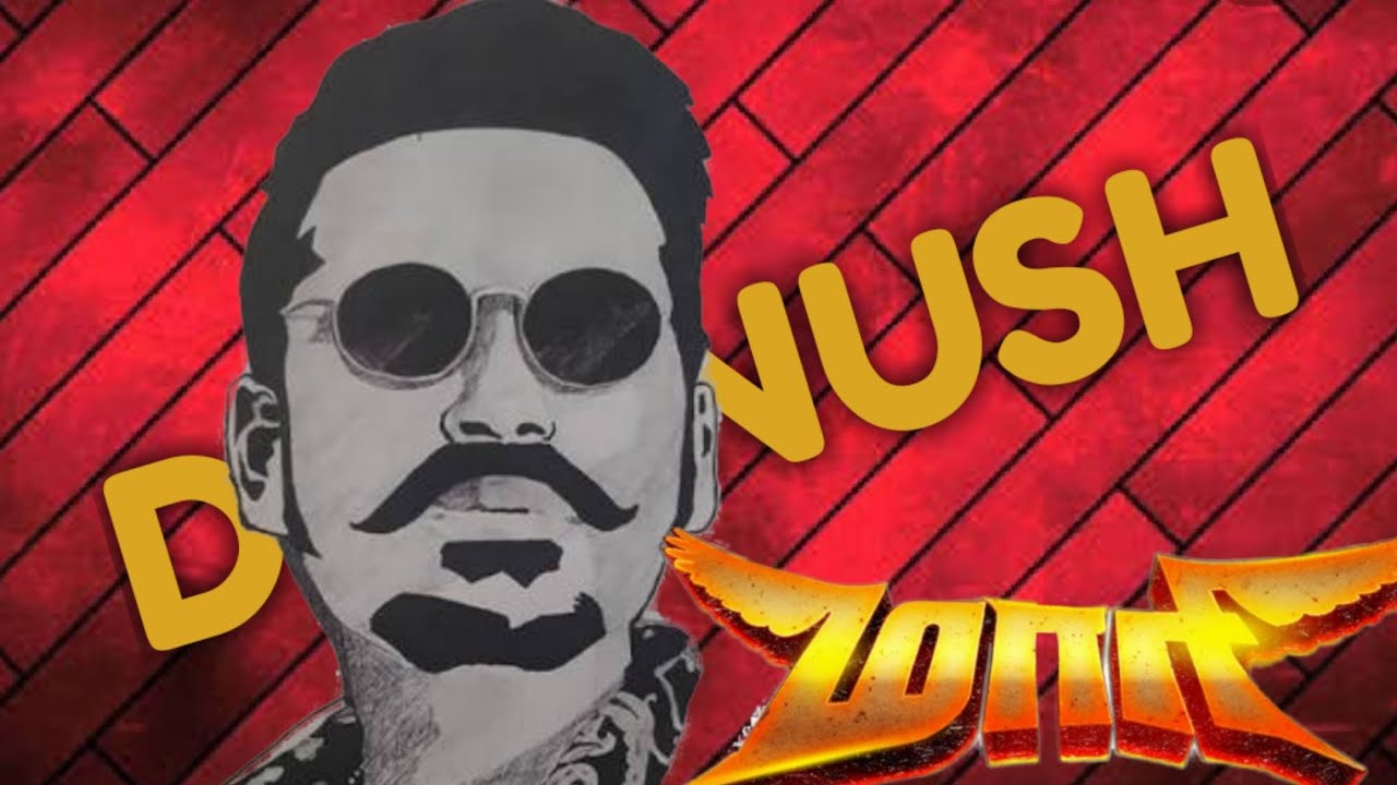 Dhanush drawing|Maari drawing|Draw to kill your time|D2K - YouTube