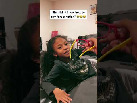 She didn’t know how to say prescription! 😂