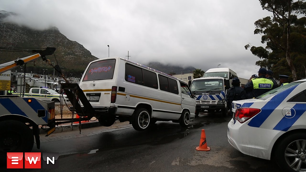 Taxi Protest in Hout Bay - YouTube