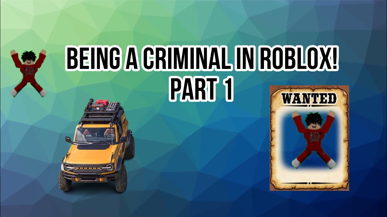 Being a criminal in ERLC (Roblox) - YouTube