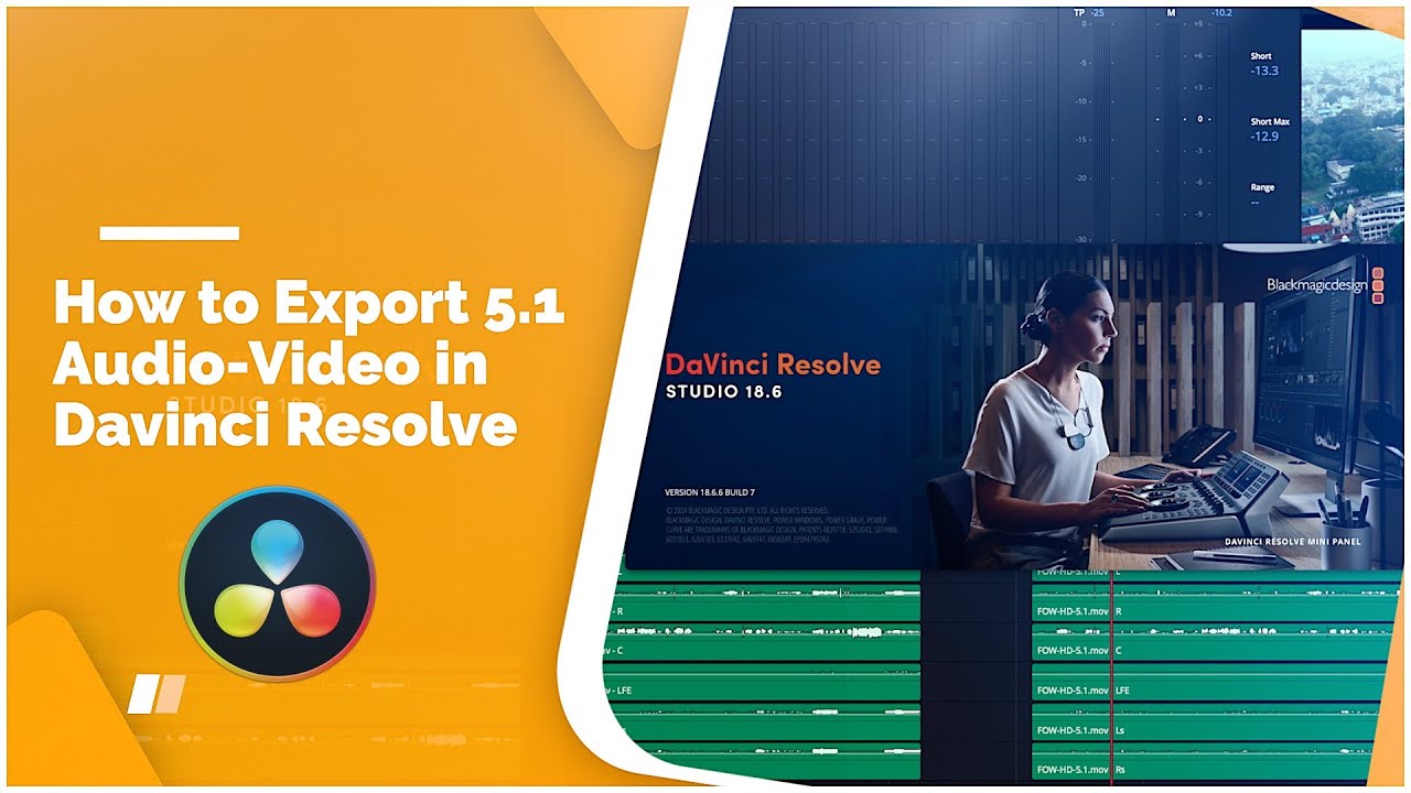 How to Export 5.1 Audio channel from Davinci Resolve ? - YouTube
