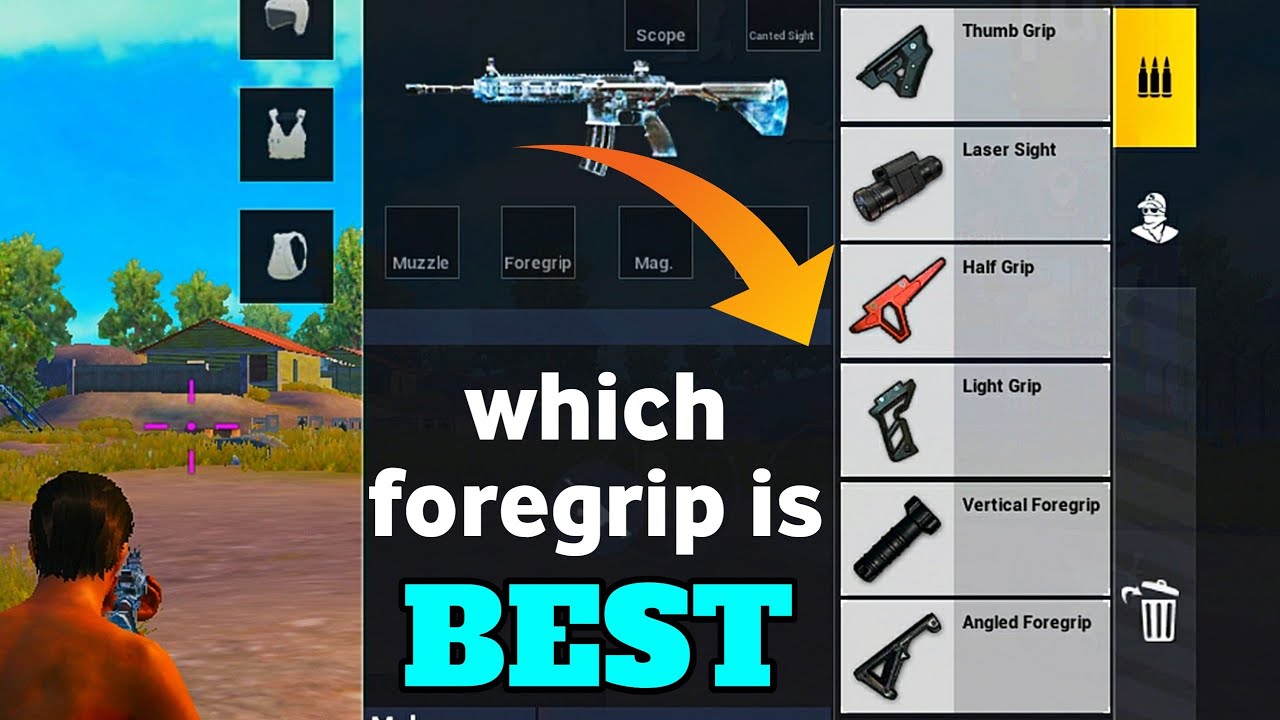 Best Foregrip for M416 : Pubg mobile - YouTube