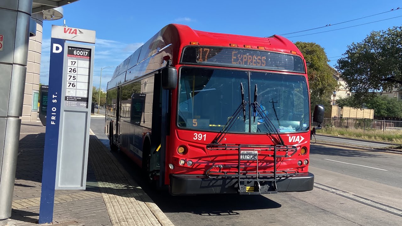 Riding VIA Metropolitan Transit (Route 93) to Centro Plaza #391 - YouTube