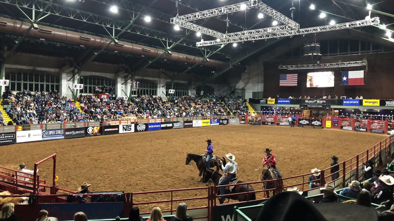 Fort Worth Stockyards Rodeo Part 5 (Calf Roping) 12/18/2021 - YouTube