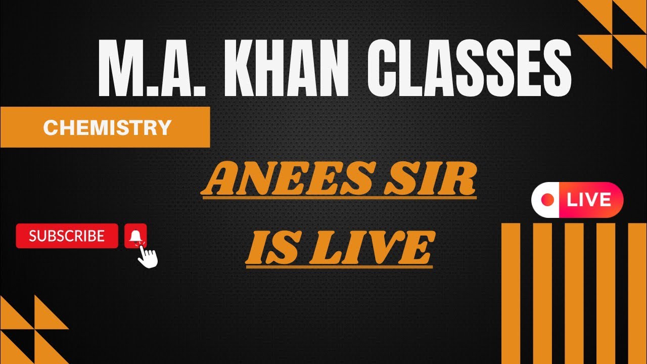 M.A. KHAN CLASSES is live - YouTube