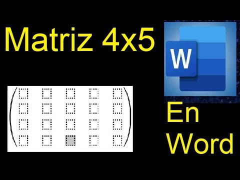 simbolo de matriz 4x5 en word , simbolos matematicos en microsoft ...