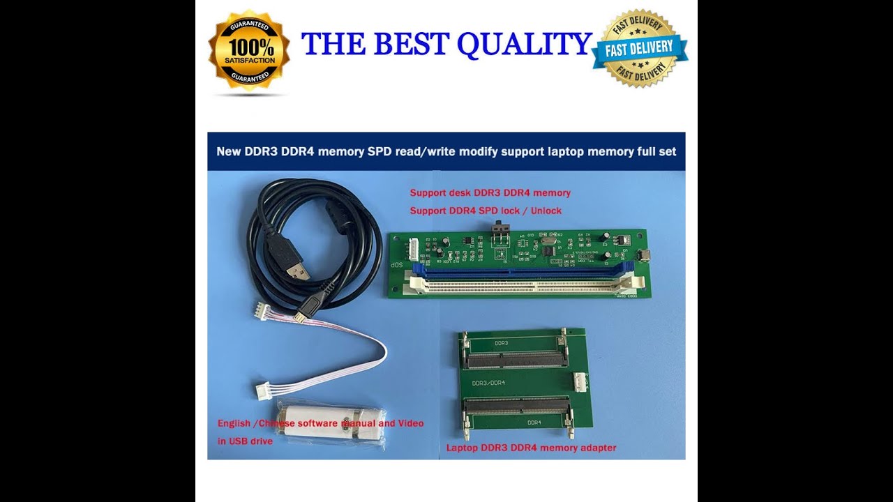 Ddr4 Ddr3 Memory Bios Rom Spd Ep To Read And Write Lock Unlock Modify Sn Capacity Brand