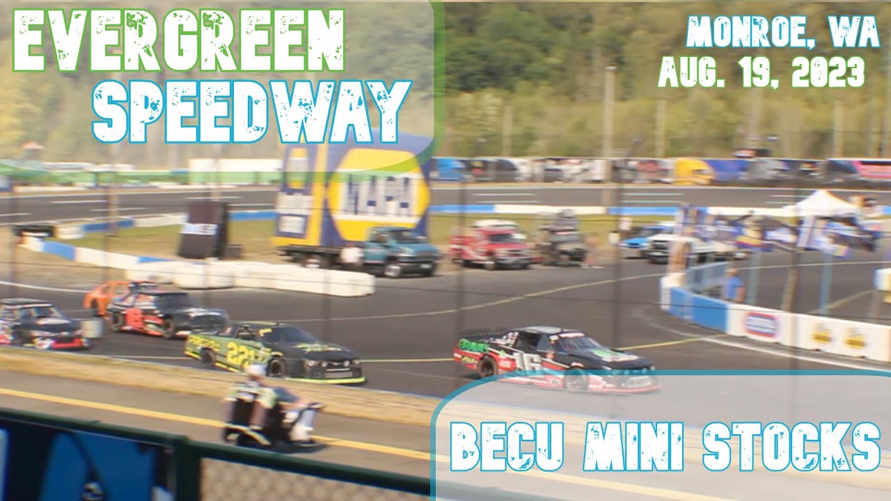 Evergreen Speedway - BECU Mini Stocks (8/19/23) - YouTube