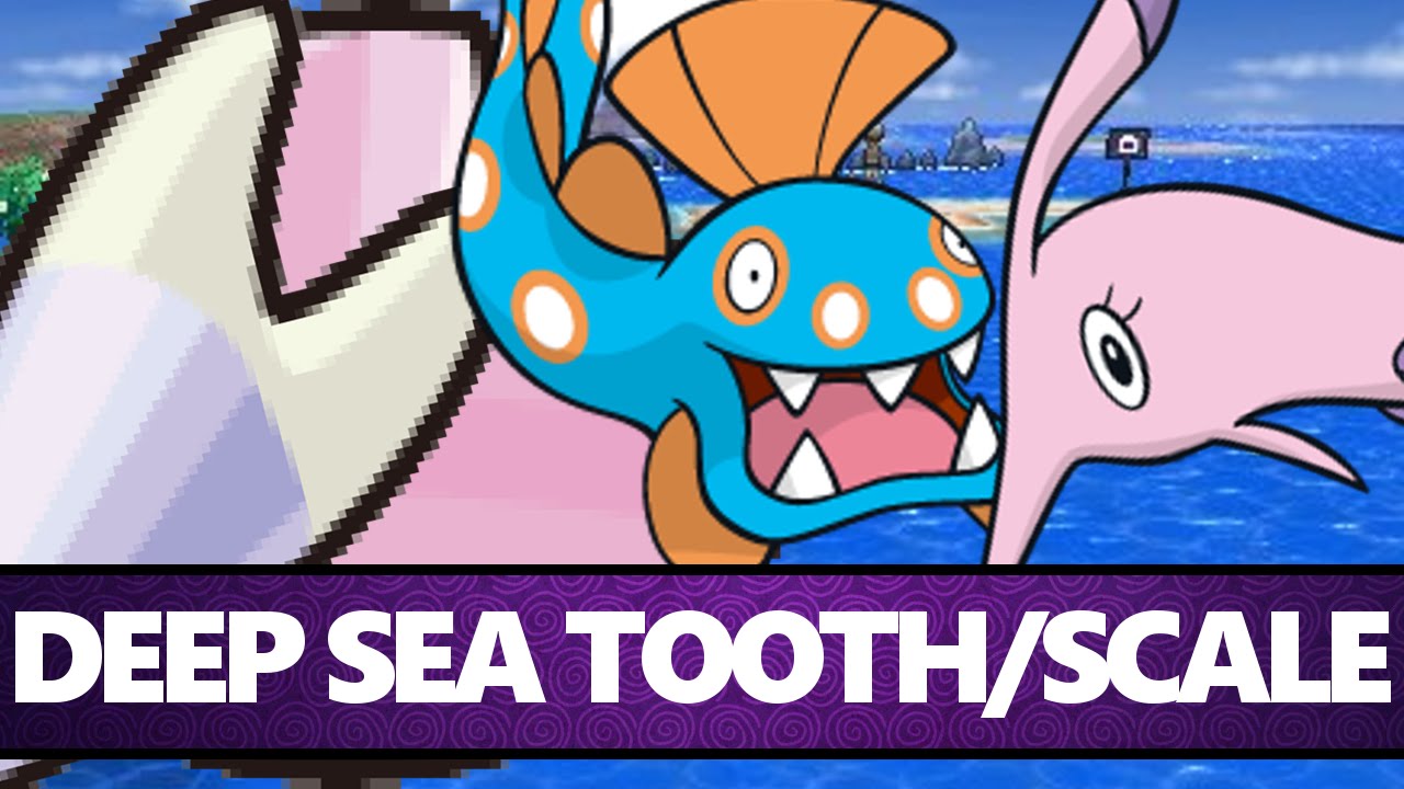 Como & Onde pegar/conseguir - Deep Sea Tooth/Scale em Pokémon X & Y ...