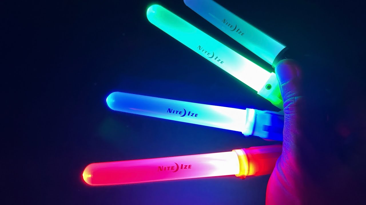 NITE IZE MINI GLOW STICK ยืม แท่งแสง LED หลายสี เปิดเตือน - YouTube