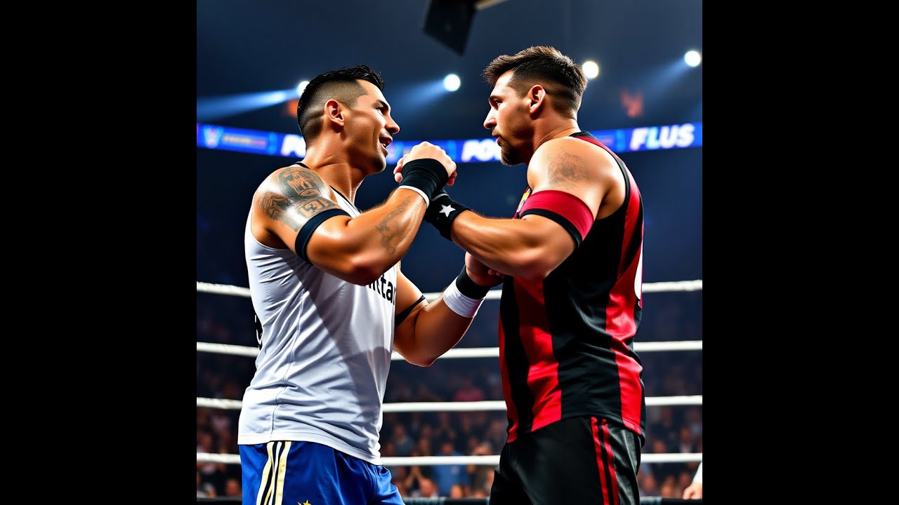 MESSI VS RONALDO WWE RING FIGHT 2024 #LIVE - YouTube