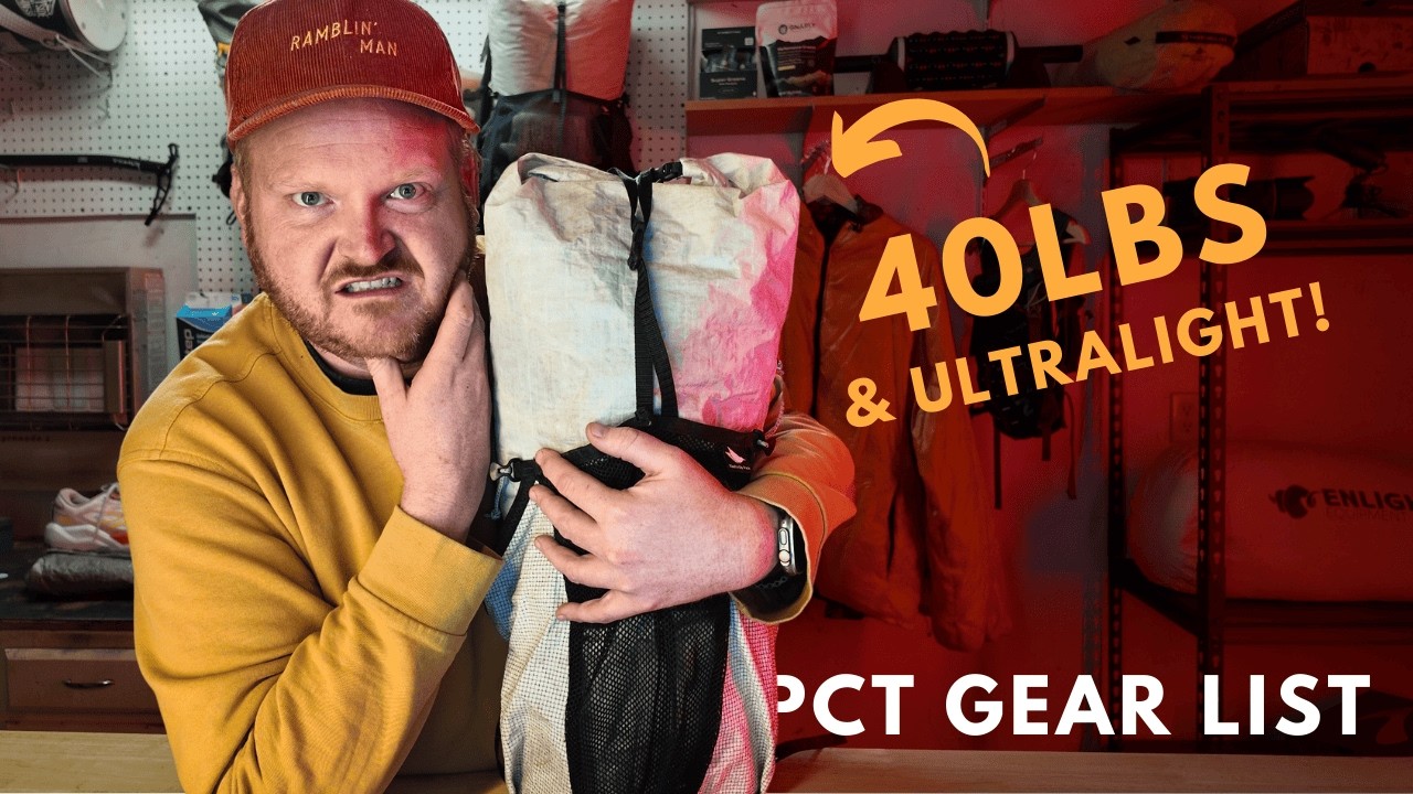 40lb Ultralight Gear List: Cutting Weight for 'Luxuries' - YouTube