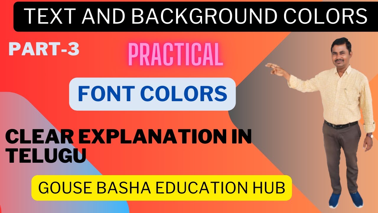 Background And Font Color In Html Pagehtml Htmltutorial Htmlcode
