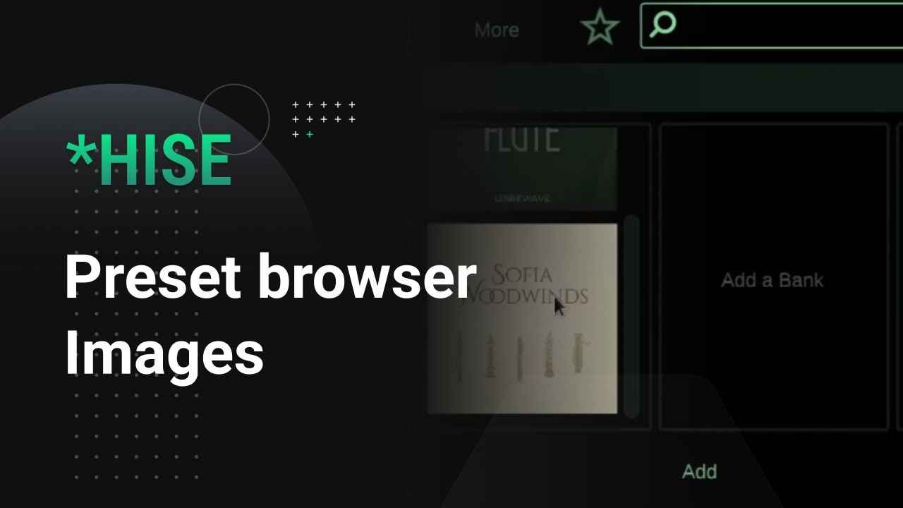 HISE: Preset browser expansion column images - YouTube