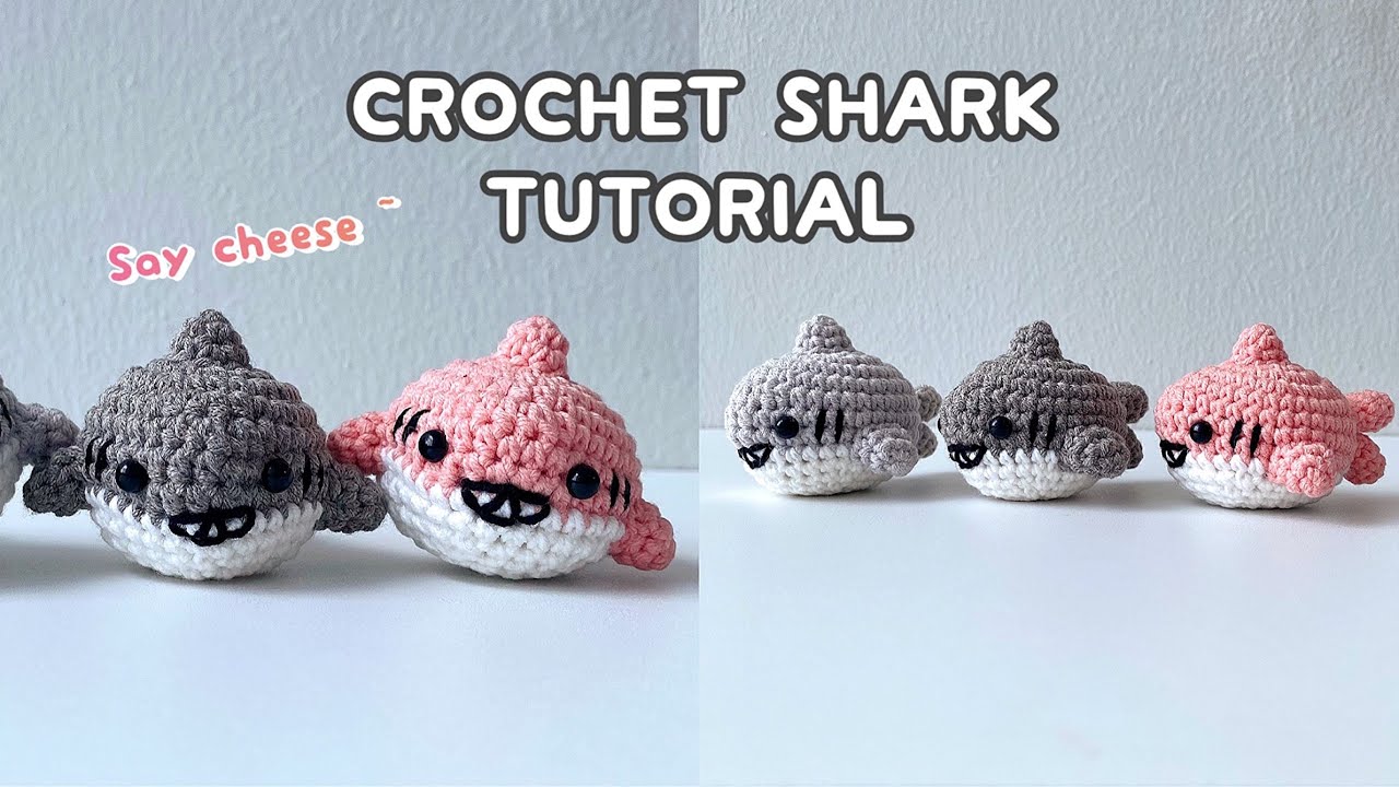 Crochet Shark Tutorial | Easy Beginner Crochet - YouTube