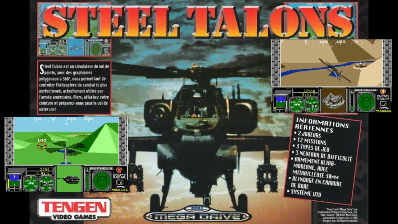 Steel Talons: Full 3D Attack Heli Sim on Sega Genesis! - YouTube