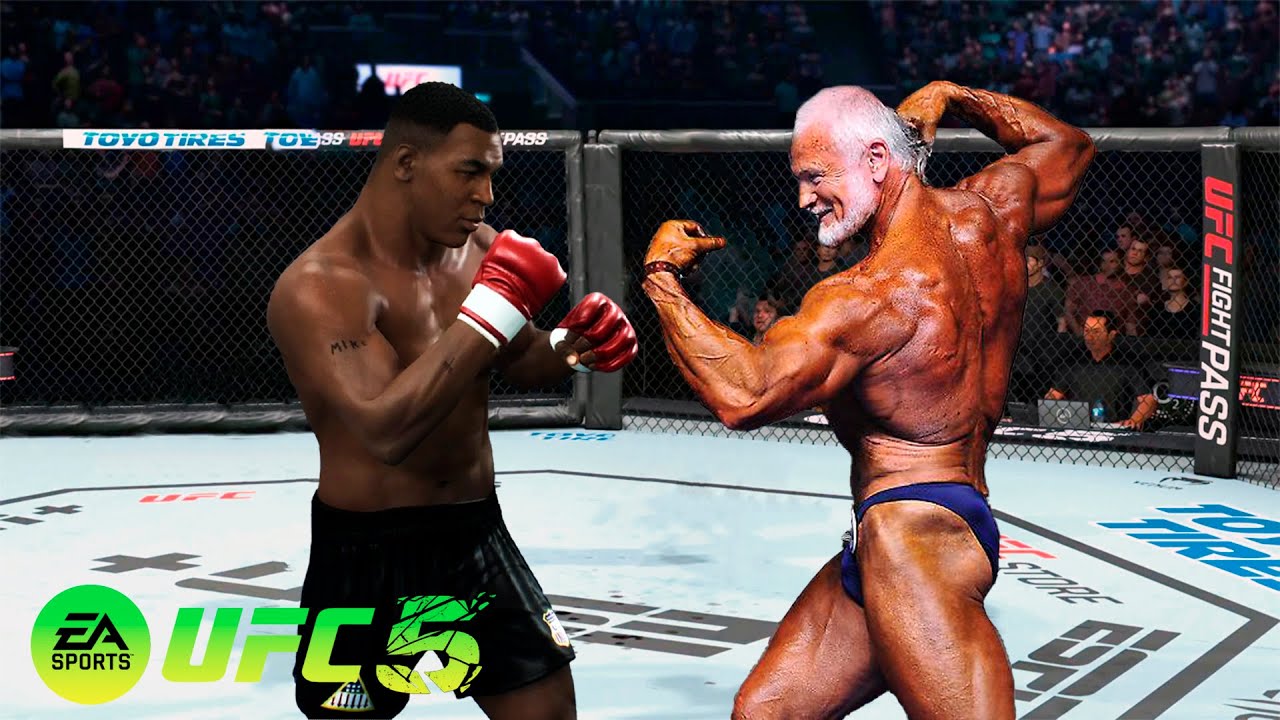 UFC5 Mike Tyson vs Old BodyBilder EA Sports UFC 5 PS5 - YouTube