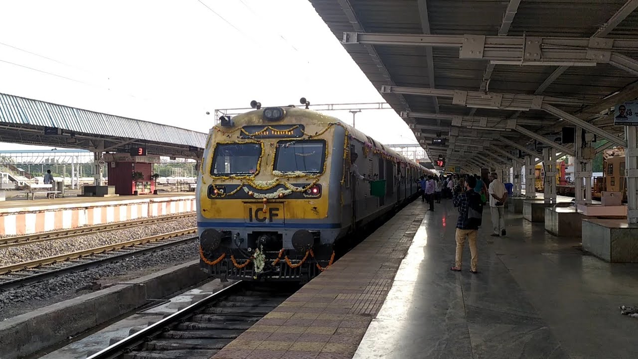 First run of 07395 - Ballari - Harihar DEMU Special was captured at # ...