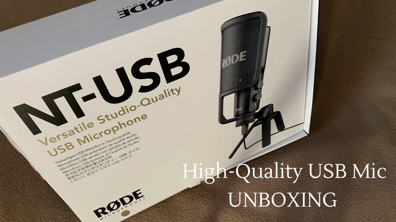 High-Quality USB Mic: RODE NT USB Unboxing - YouTube