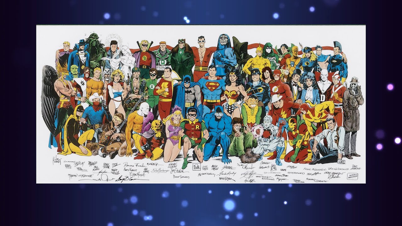 History of the DC Universe original poster art (DC/Graphitti Designs ...