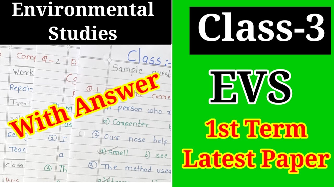 CLASS-3 EVS 1st Term Exam Sample Paper | Class-3 Environmental Studies ...