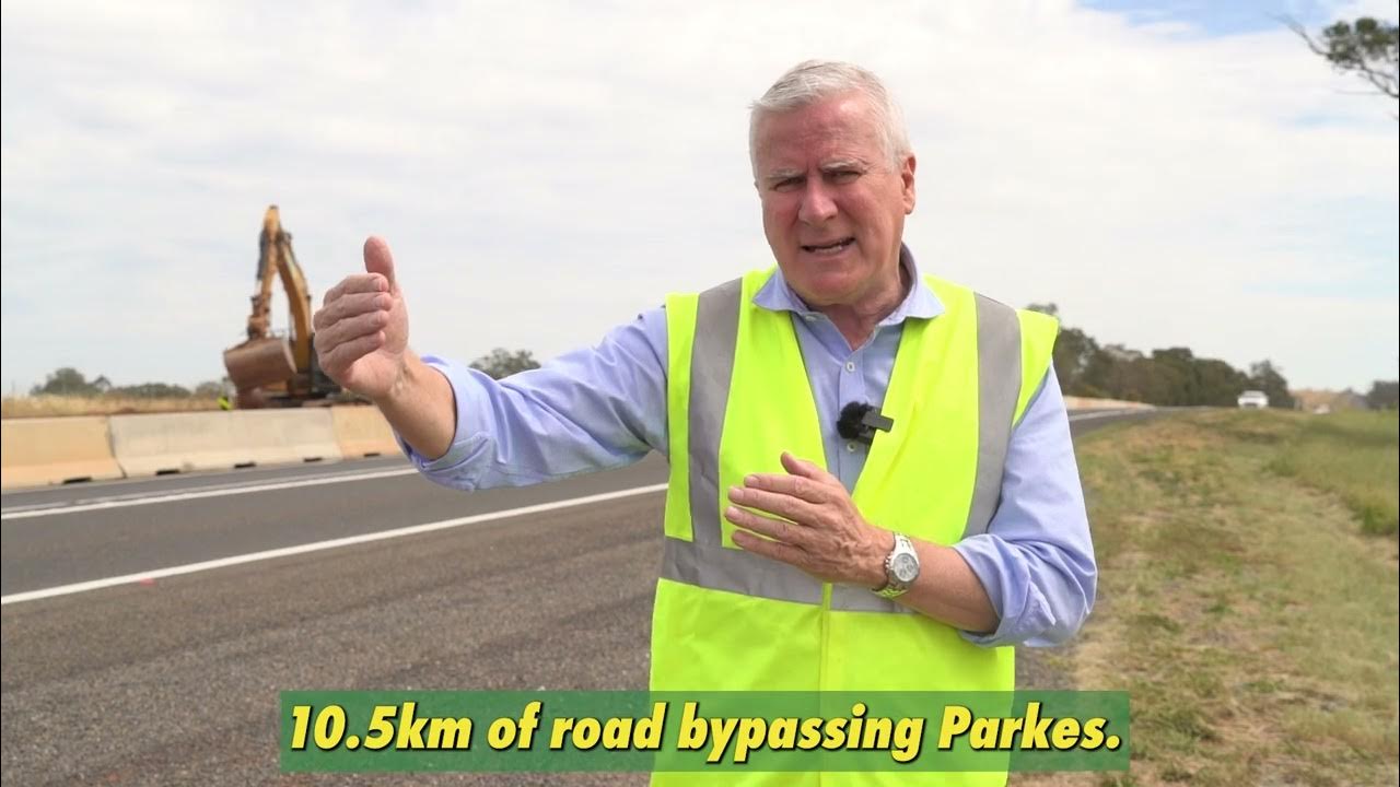 Parkes Bypass under construction - YouTube