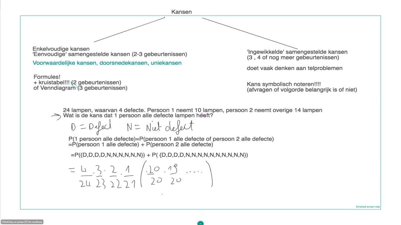 Overzicht kansrekenen/combinatoriek - YouTube
