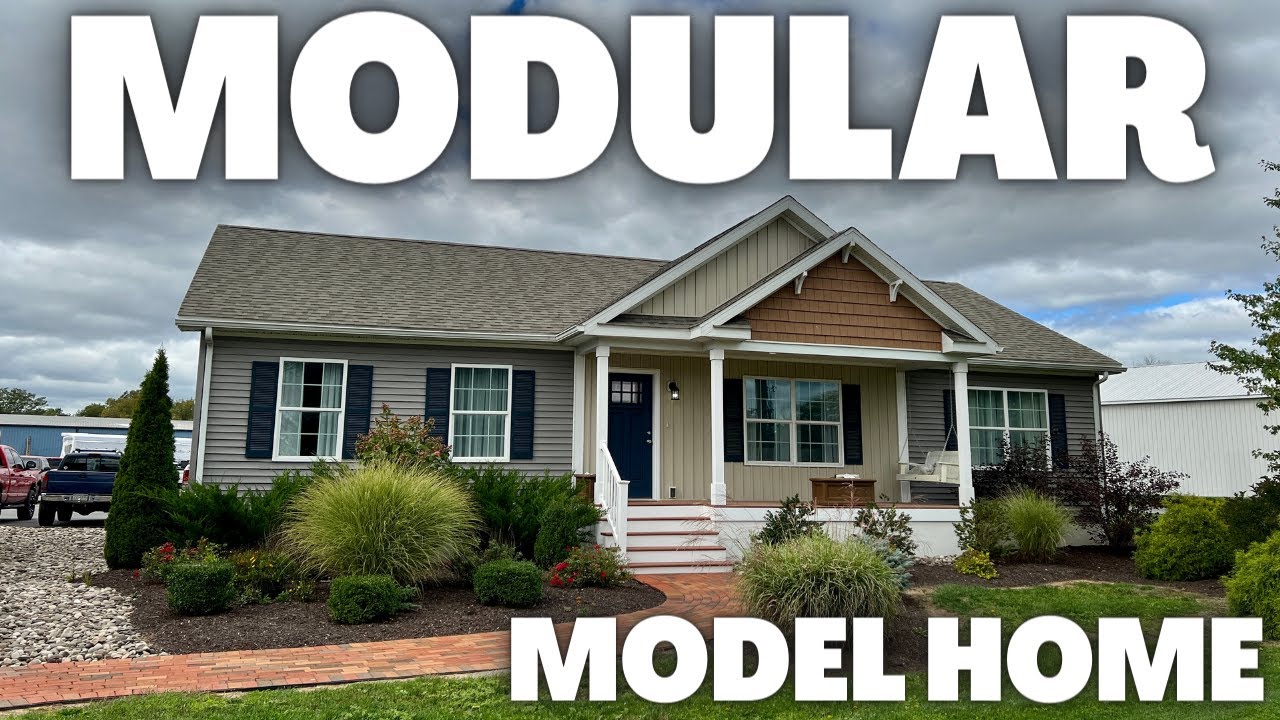 A MODULAR model house and DESIGN center that is something to see ...