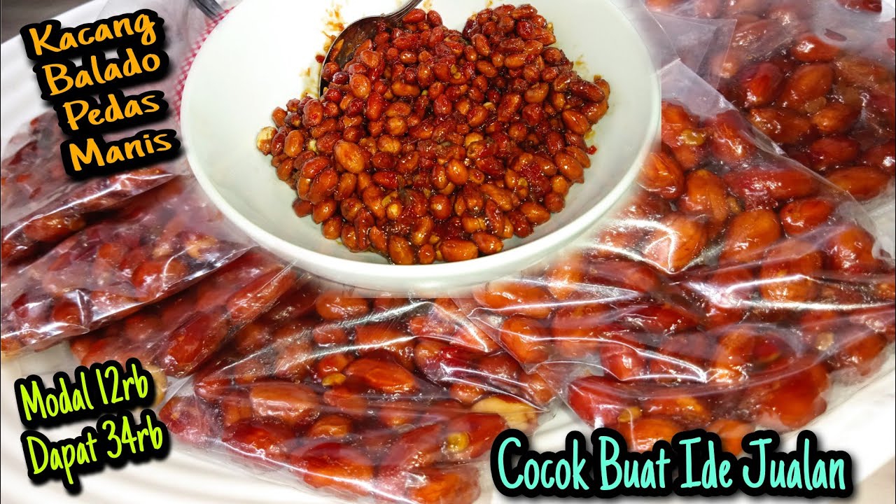 Cara Membuat Kacang Balado Pedas Manis⁉️awet 2 Bulan Tidak Berminyak