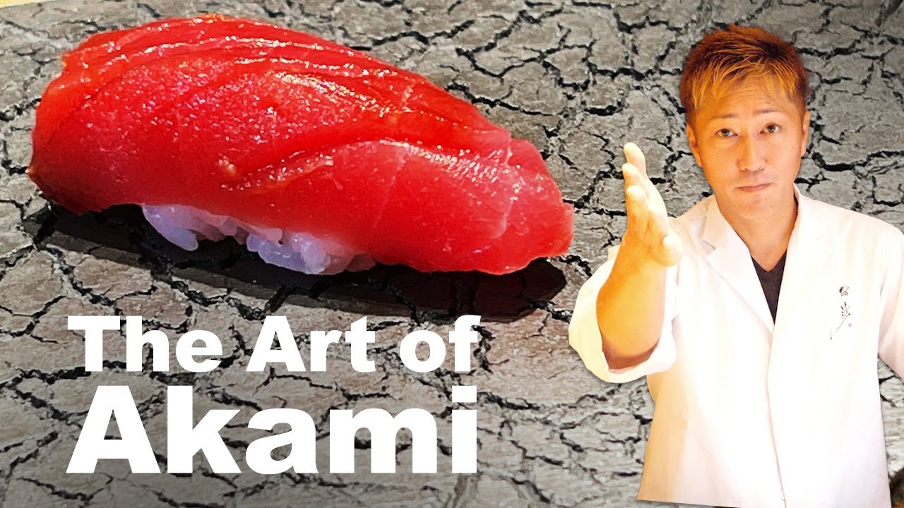 The Art of Akami (Lean Tuna) Sushi by Michelin Sushi Chef Tetsu - YouTube