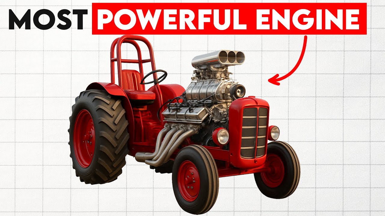 Top 10 Most Powerful Engines Ever Put In Classic Tractors - YouTube