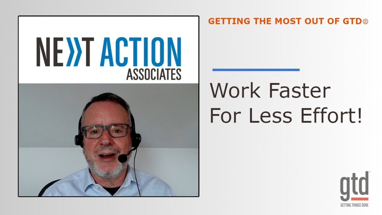 How to Work Faster For Less Effort - YouTube