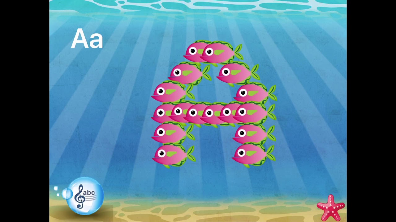 Learning Letters Alphabet Song - Fish School - YouTube