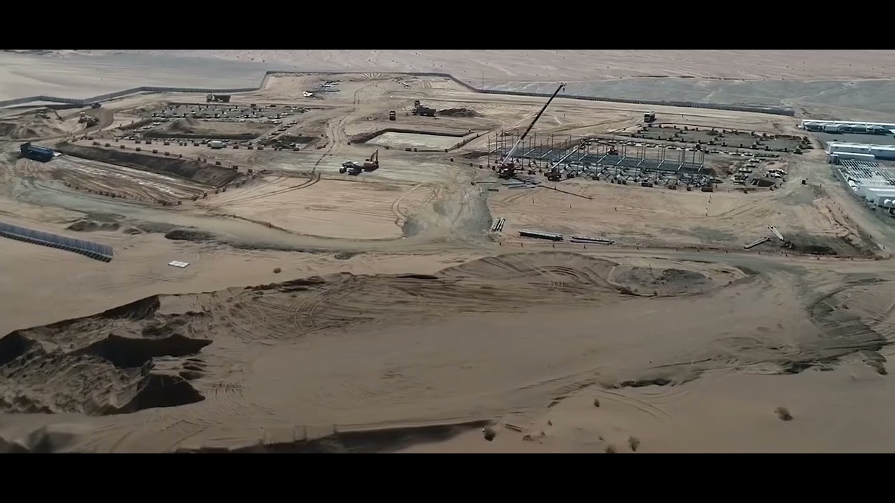 أعمال الانشاءات في مشروع مجمع استيديوهات العُلا | Construction work in ...