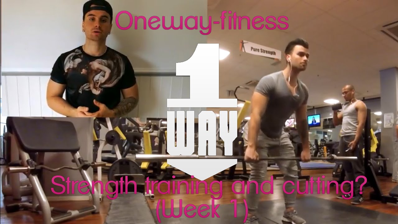 Why Strength Training On A Cut? Week 1 (schedule in the description ...