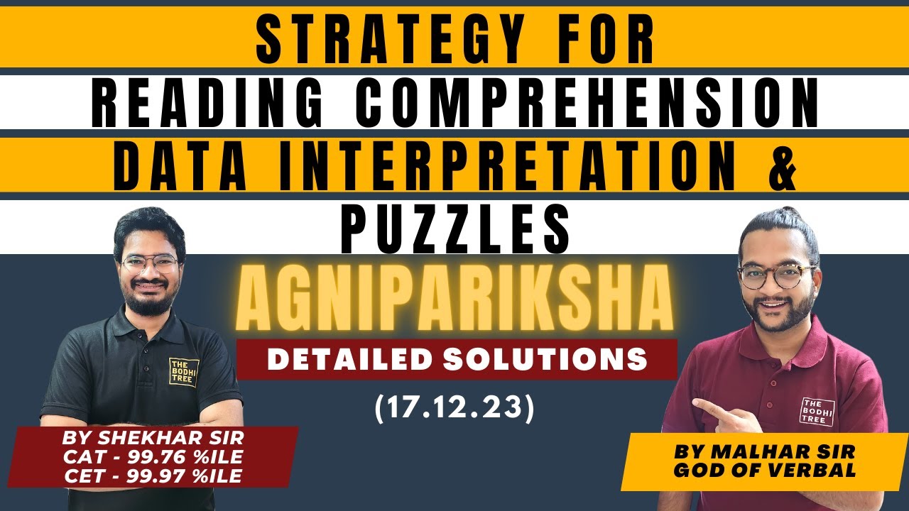 Strategy for Reading Comprehension, Data Interpretation & Puzzles | The ...