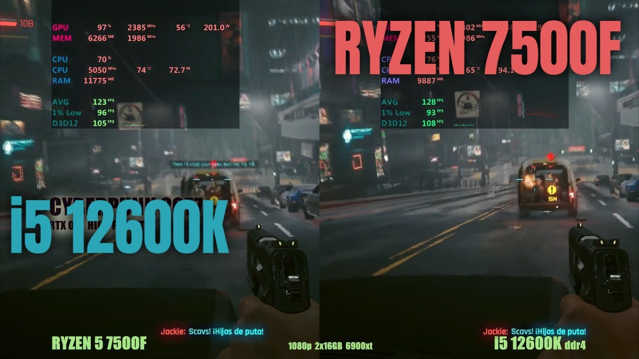 i5 12600k vs Ryzen 7500f in 2024 - YouTube