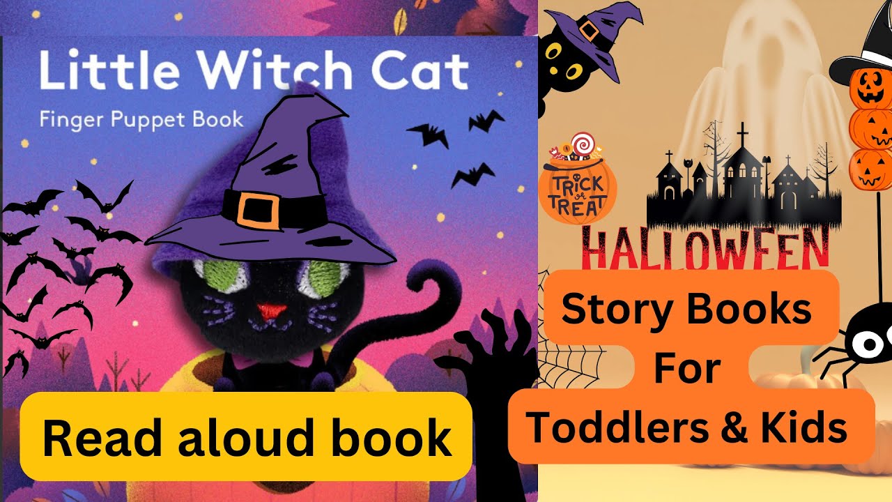 Little Witch Cat | Halloween Story Books For Toddlers and Kids | Read ...