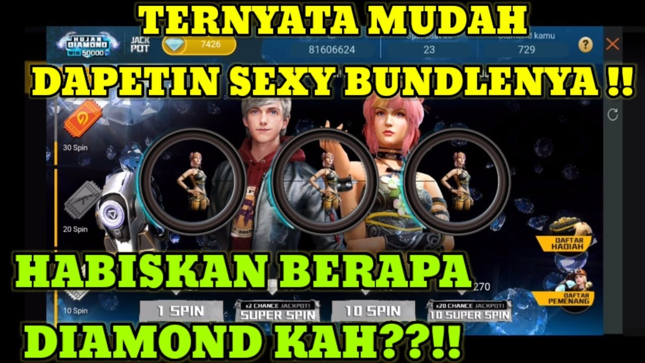 SPIN HUJAN DIAMOND 50000 TERBARU DAPET INKING AFFECTION BUNDLE SEXY ...