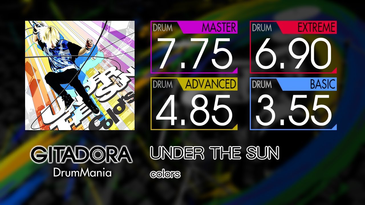 【GITADORA】 UNDER THE SUN (MASTER ~ BASIC) Drum - YouTube