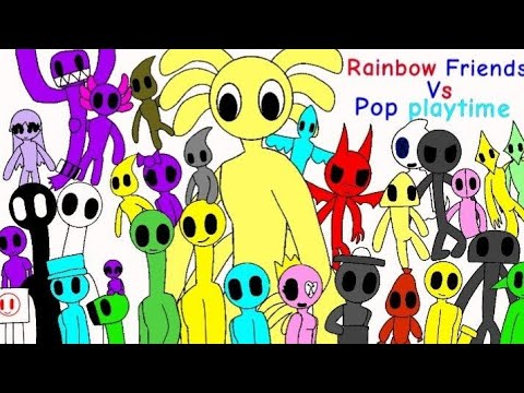 Rainbow Friends Vs Popy Playtime (Part 6) New Rainbow Friends - YouTube