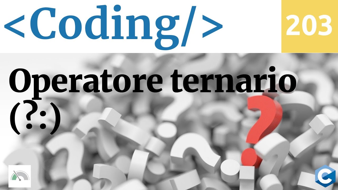 L'operatore ternario del C - Video Coding 203 - YouTube