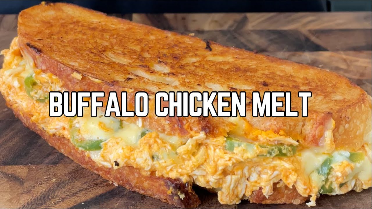 Easy Buffalo Chicken Melt Recipe - YouTube