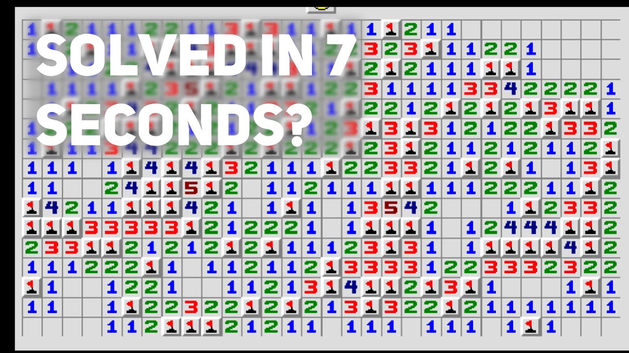 Beating MINESWEEPER in 7 Seconds With AI - YouTube