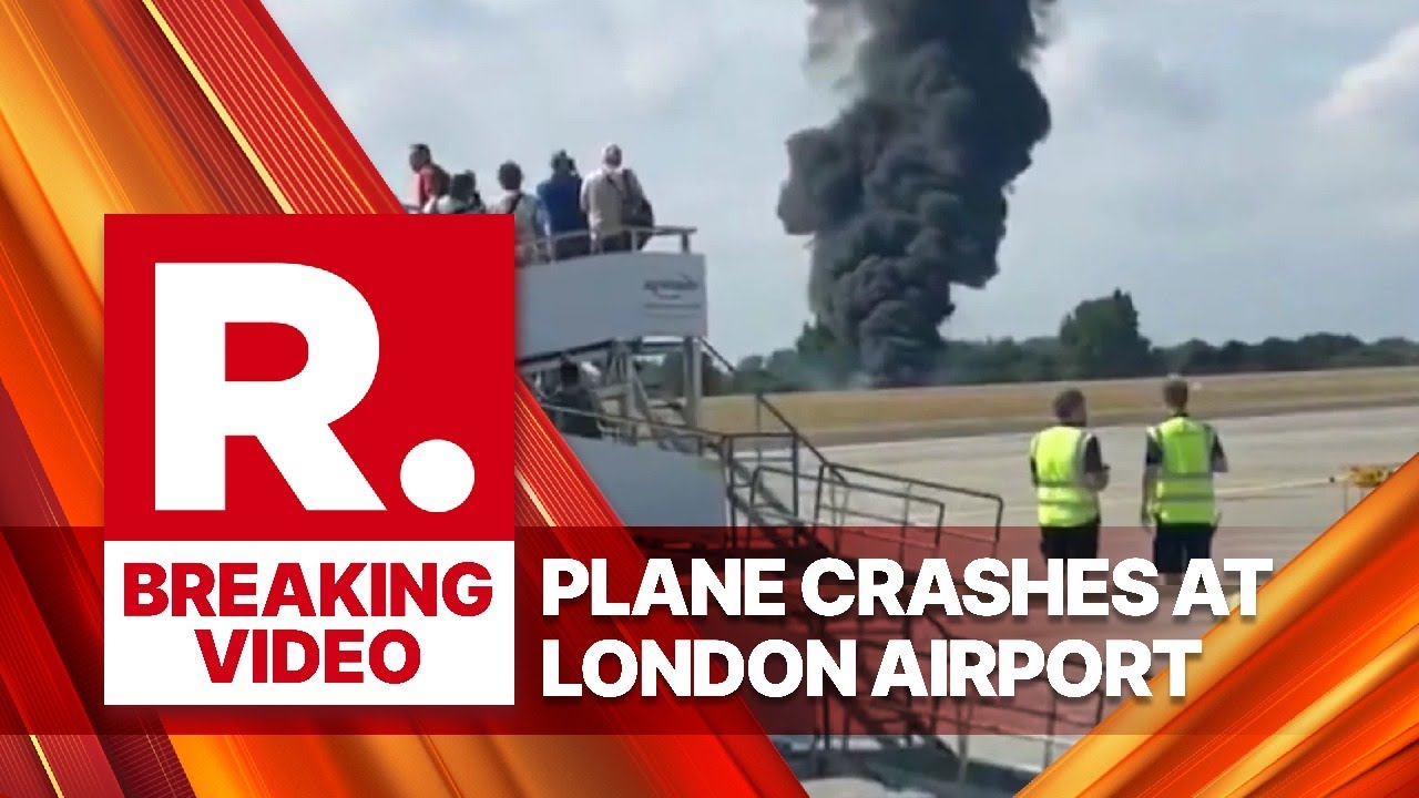 London Plane Crash: Huge Fireball Seen As Aircraft Crashes Moments ...