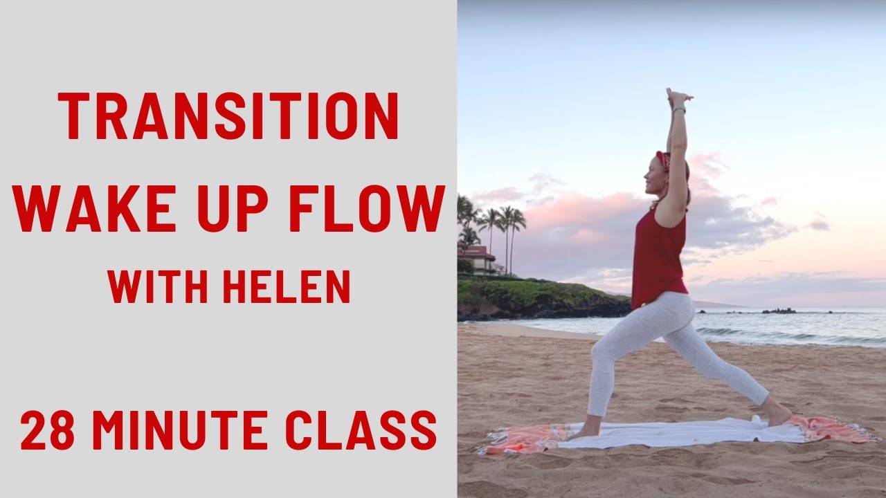 28 Minute Class - Morning Transition & Wake Up Flow - YouTube