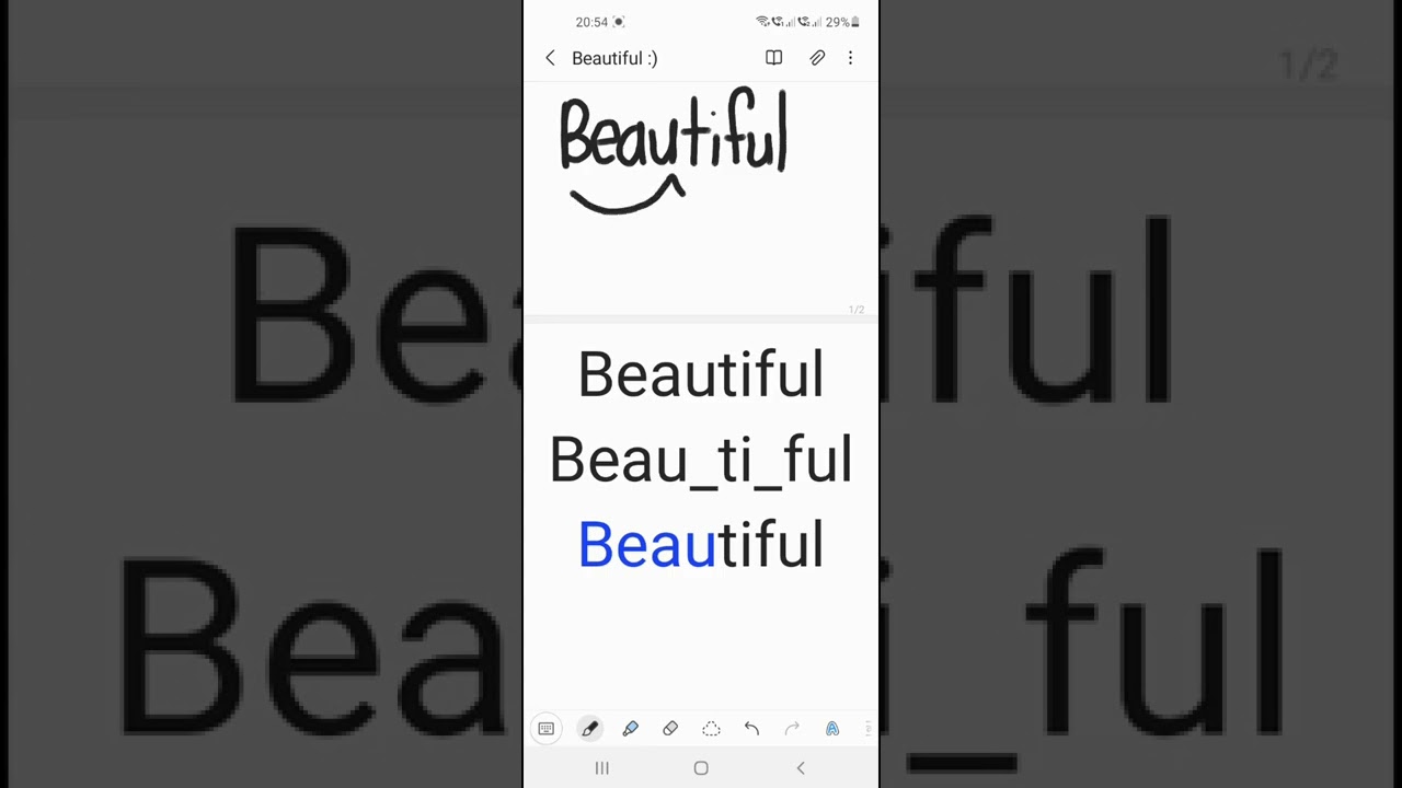 Always and forever spell Beautiful correctly - YouTube